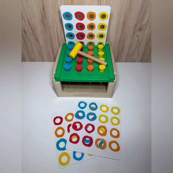 LOVEVERY | Toys | Lovevery Match And Tap Hammer Peg Box Complete ...